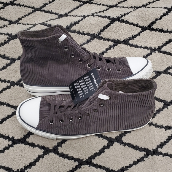 Converse | Shoes | Converse Ctas Dark Chocolate Corduroy High Top ...